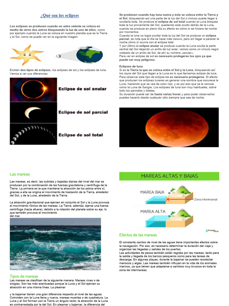 Qué son los eclipses | PDF | Eclipse | Marea