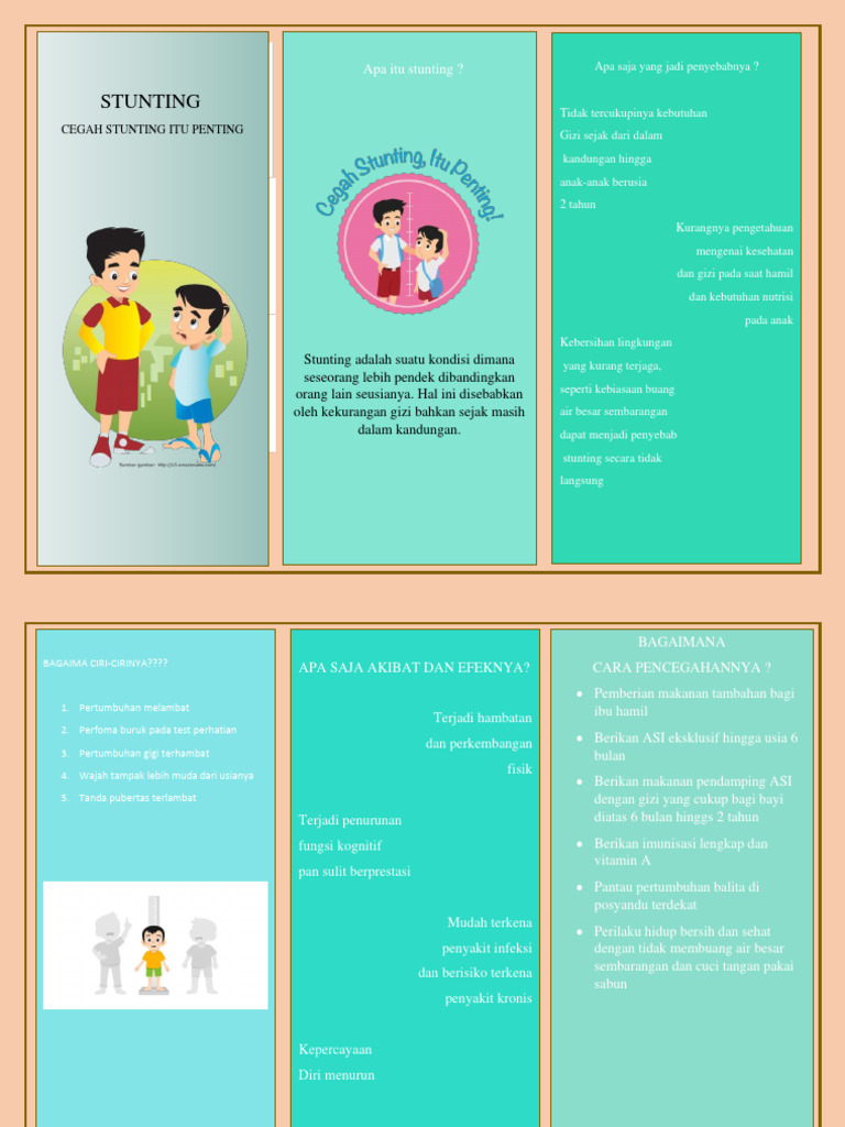 Leaflet Stunting | PDF | Kesehatan Holistik