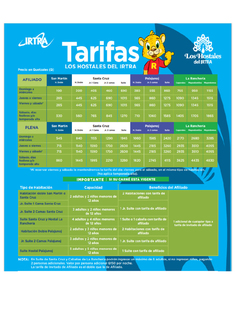Tarifas 2024 v. 2 | PDF