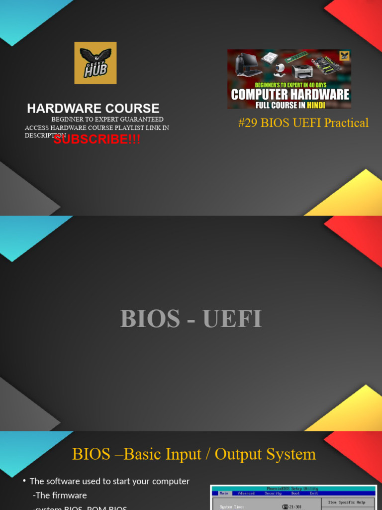 BIOS vs UEFI: Key Differences Explained | PDF | Home & Garden | Computers