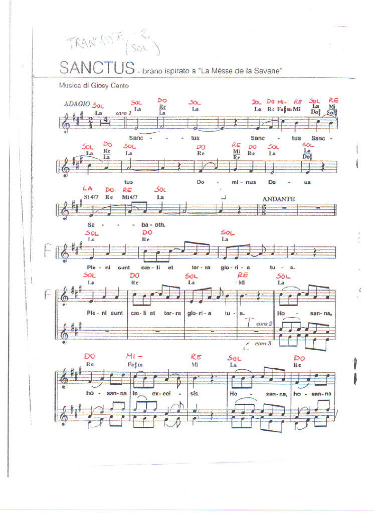 savane santo accordi | PDF