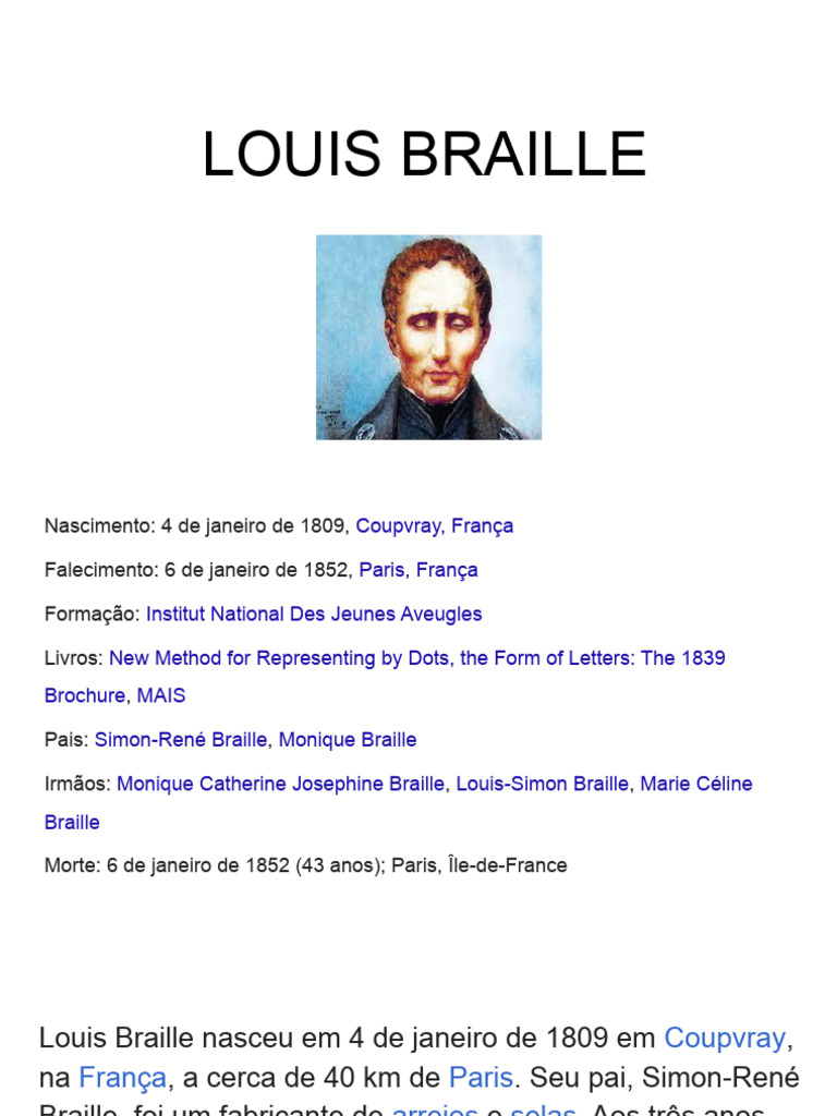 Louis Braille | PDF