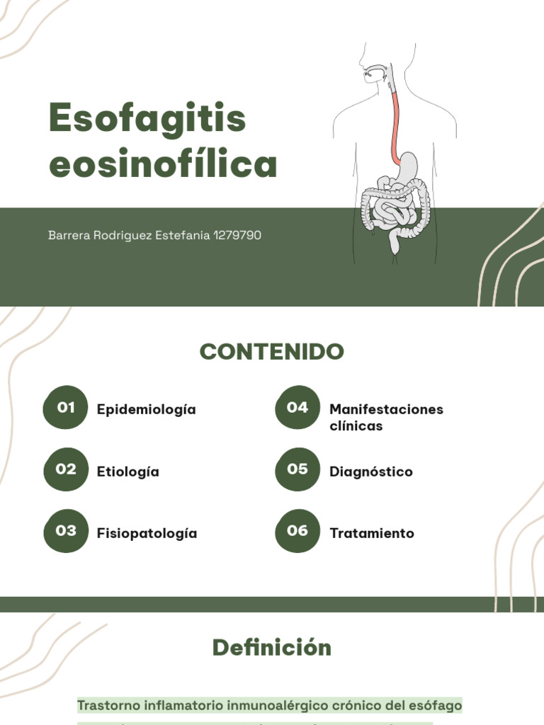 Esofagitis Eosinofilica Pdf Alergia Especialidades Medicas