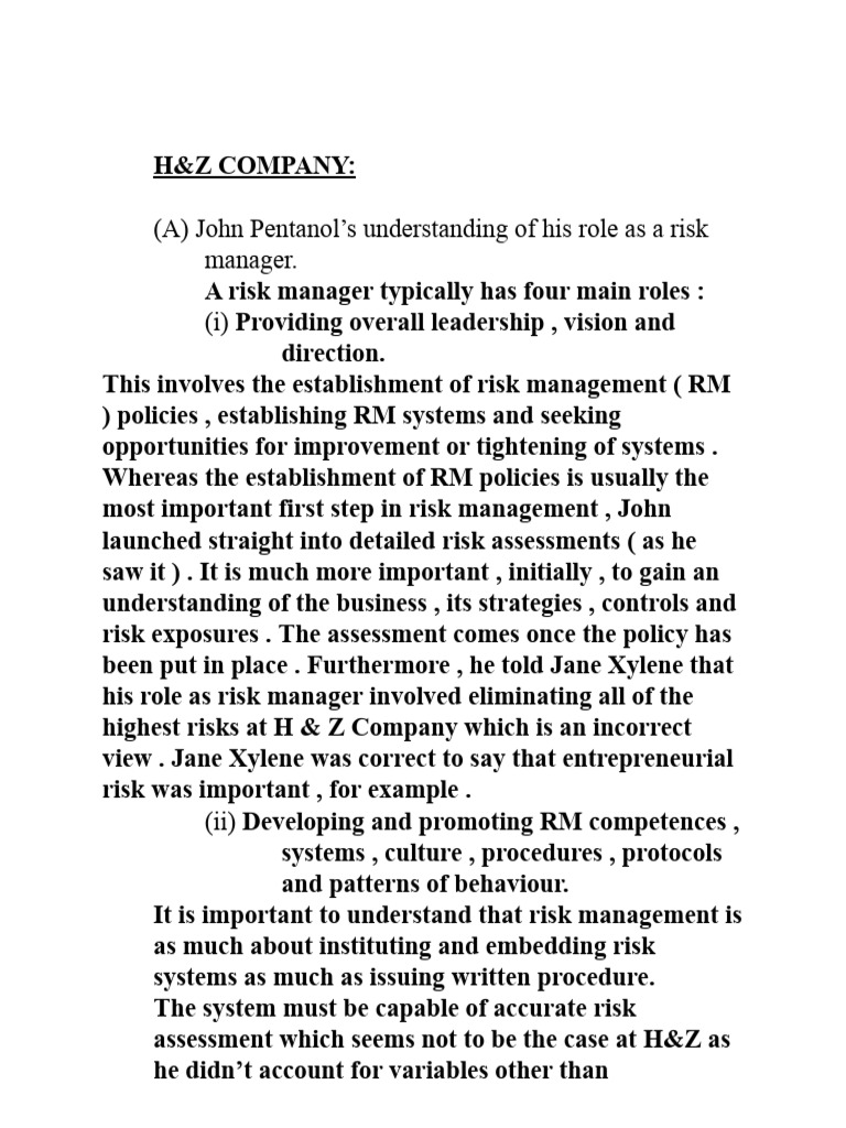 Risk Management | PDF | Risk | Risk Management