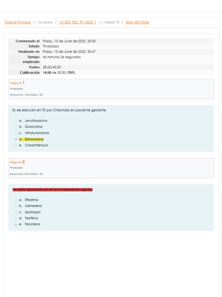 7.ex Final - Farmaco | PDF | Penicilina | Drogas