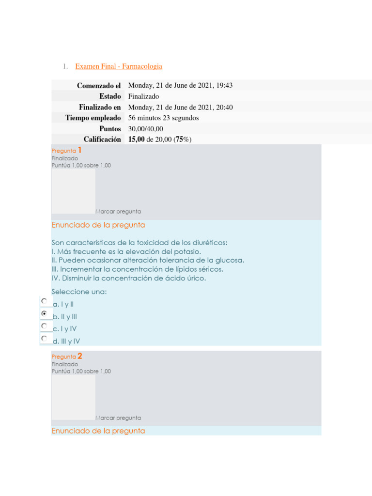 2.banco Final Farmacología | PDF | Farmacología | Drogas
