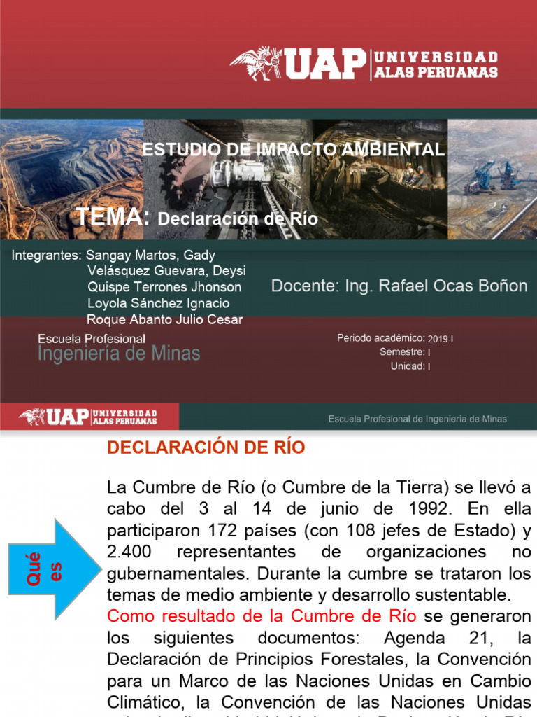 Tratado de Rio | PDF | Desarrollo sostenible | Sustentabilidad