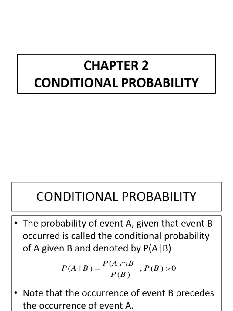 Conditional Prob | Download Free PDF | Probability | Mathematics