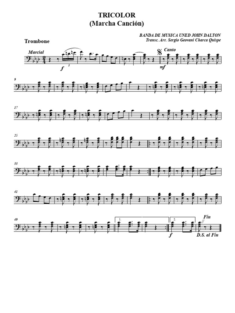 Tricolor Trombon | PDF