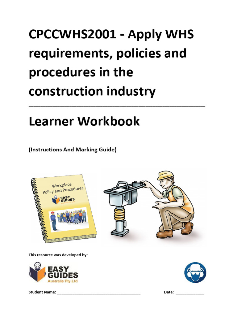 Learner-Workbook-Assessment-Marking-Guide_SAMPLE | PDF | Occupational ...