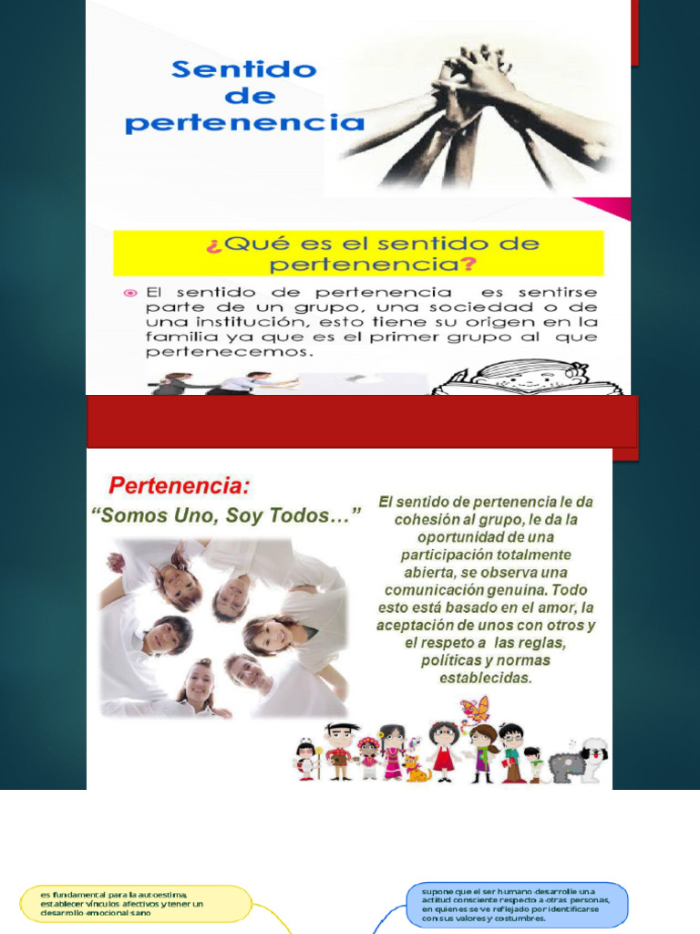Sentido de Pertenencia | PDF