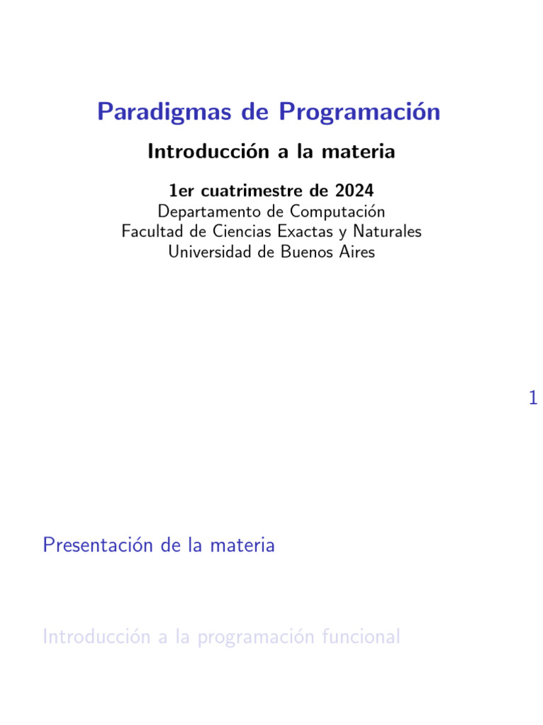 Introduccion a la programacion funcional | PDF | Función (Matemáticas ...