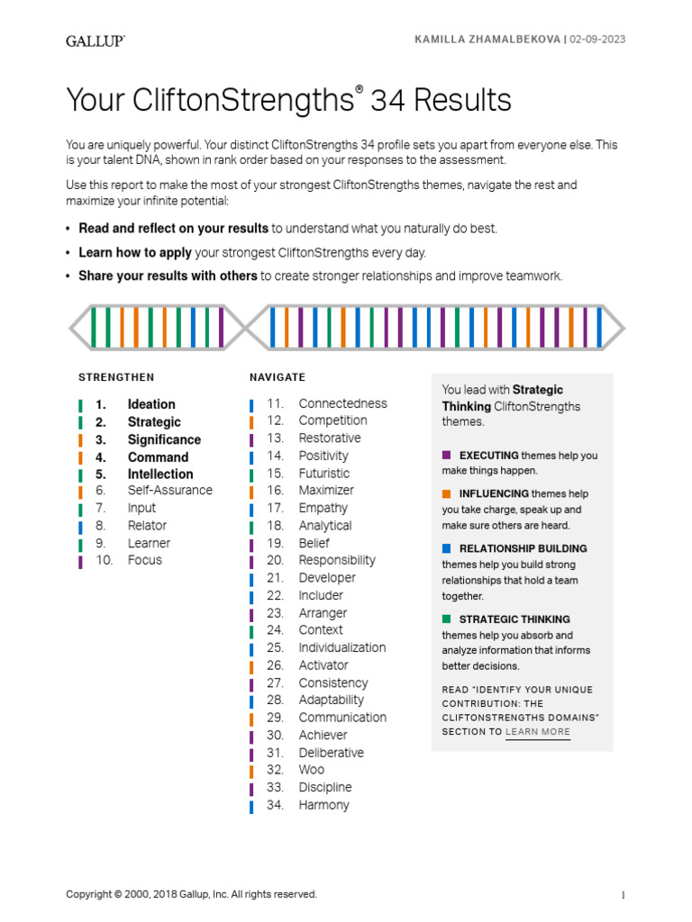 Gallup Test | Download Free PDF | Thought | Goal