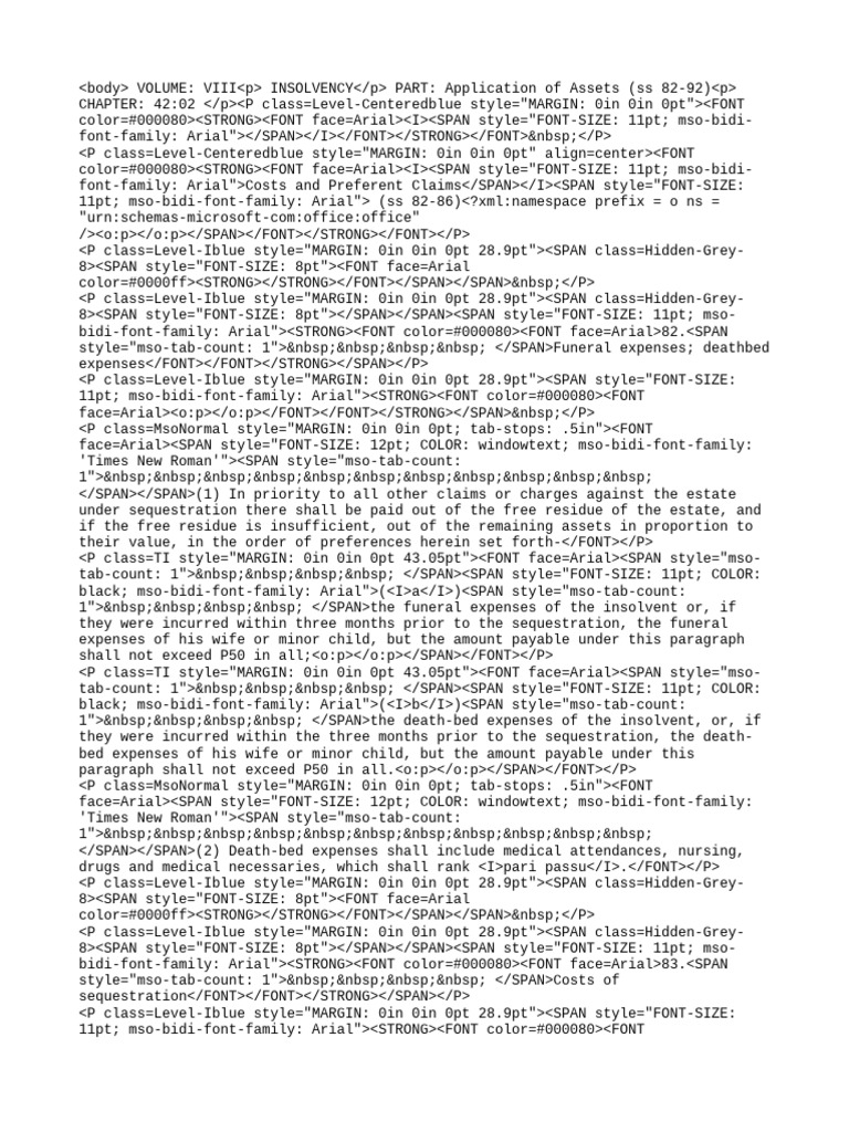 Application Of Assets Ss 82 92 Pdf Mortgage Law Taxes
