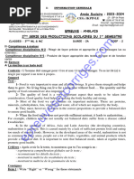 Devoir Anglais 5ème | PDF