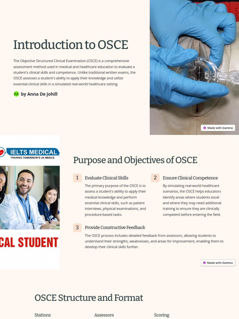 OSCE Information Activity | PDF | Medicine | Health Care