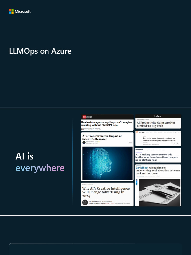 LLMOps on Azure: AI Deployment Guide | PDF | Artificial Intelligence ...
