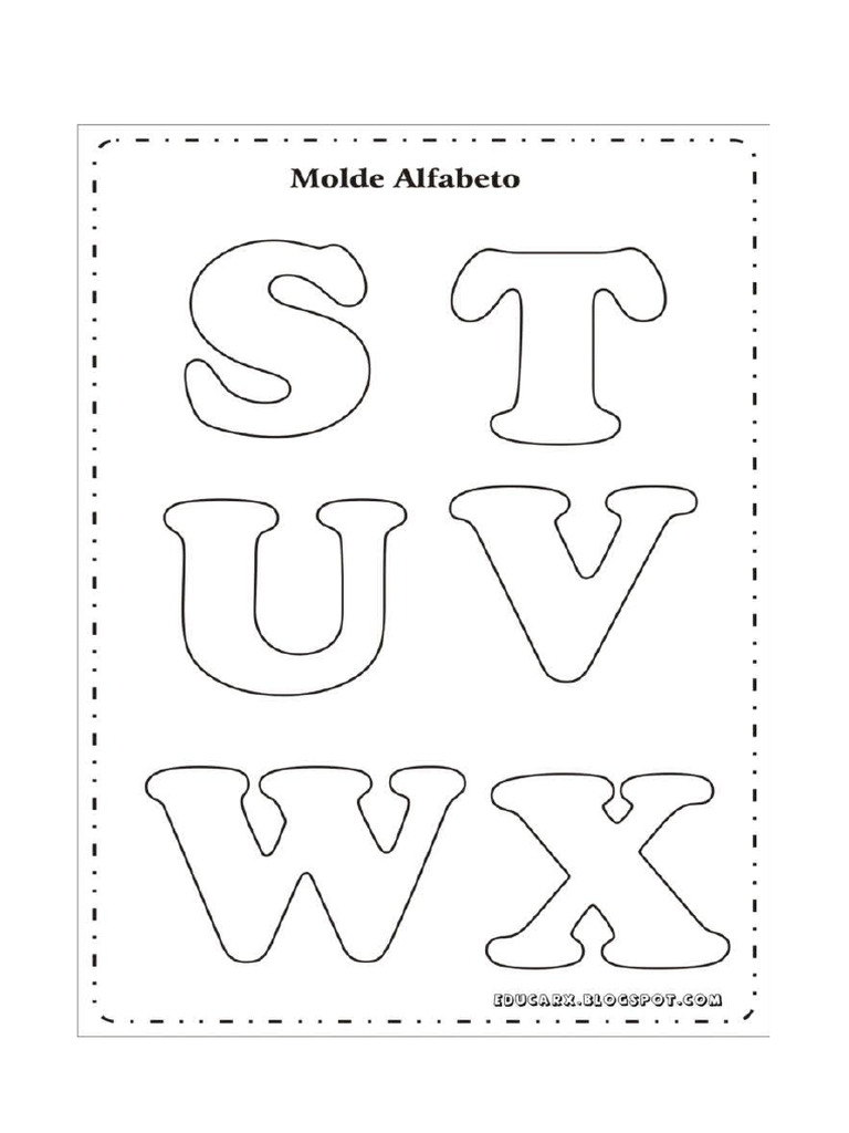 Molde Alfabeto | PDF