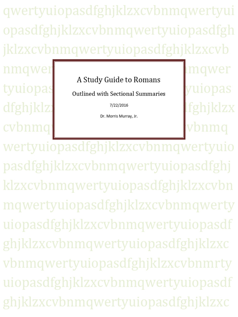 Romans | Download Free PDF | Paul The Apostle | Epistle To The Romans