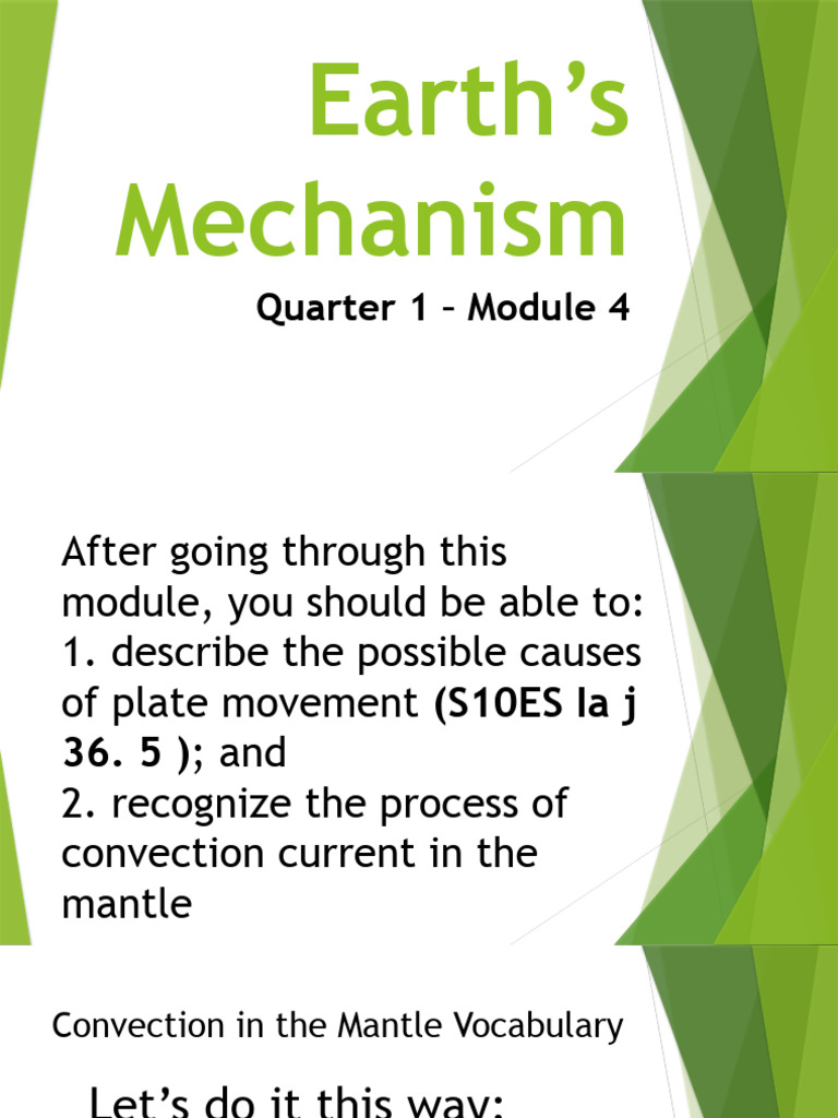 Earth's Mechanism | PDF | Plate Tectonics | Convection