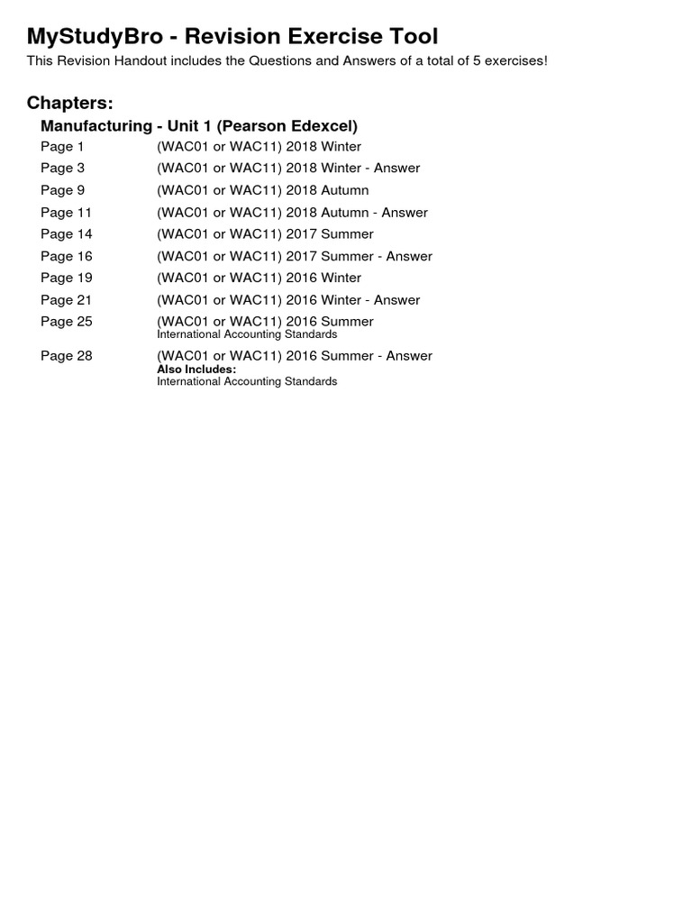 Manufacturing Account Q&A for Grade 12 | PDF | Inventory | Business ...