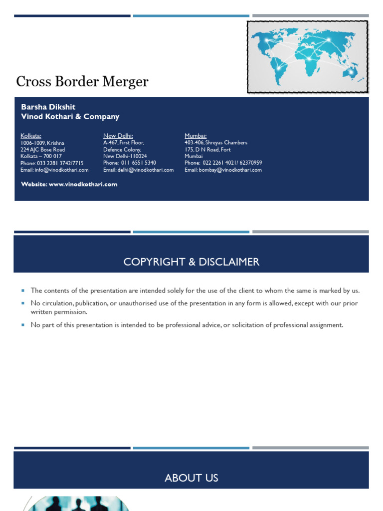Presentation Cross Border Merger 2 | PDF | Mergers And Acquisitions ...