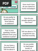 Gerund & Infinitive Speaking Cards | PDF | English As A Second Or ...