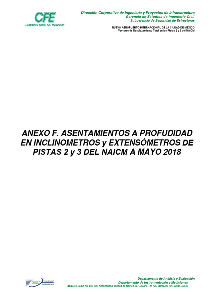 Desplazamientos en Pistas del NAICM | PDF | Ingeniería