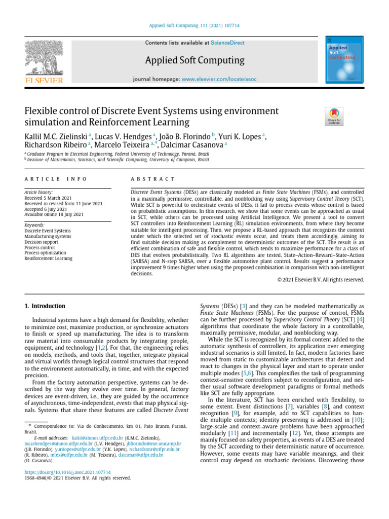 Applied Soft Computing | PDF | Mathematical Optimization | System
