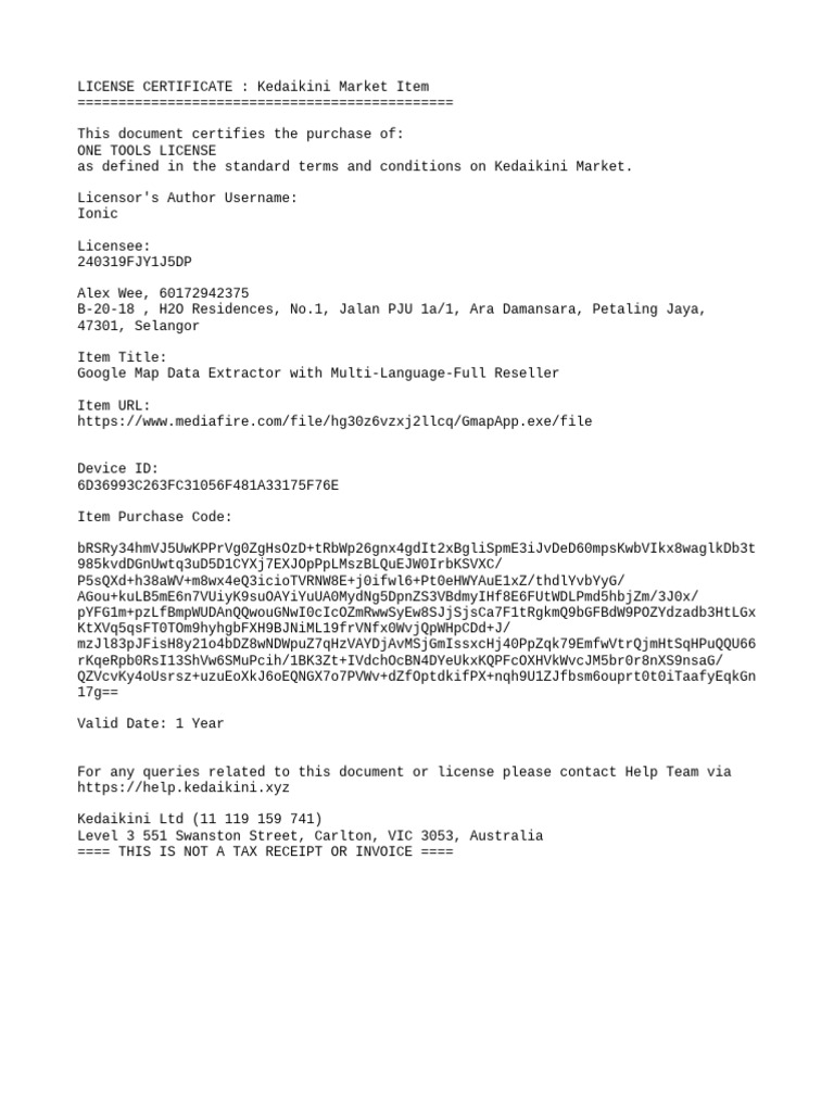 Google Map Business Extractor Pro With Multilanguage License | PDF