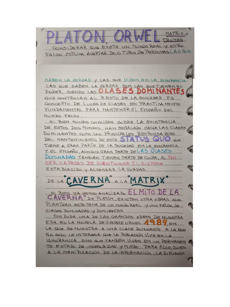 De Platón A La Matrix | PDF