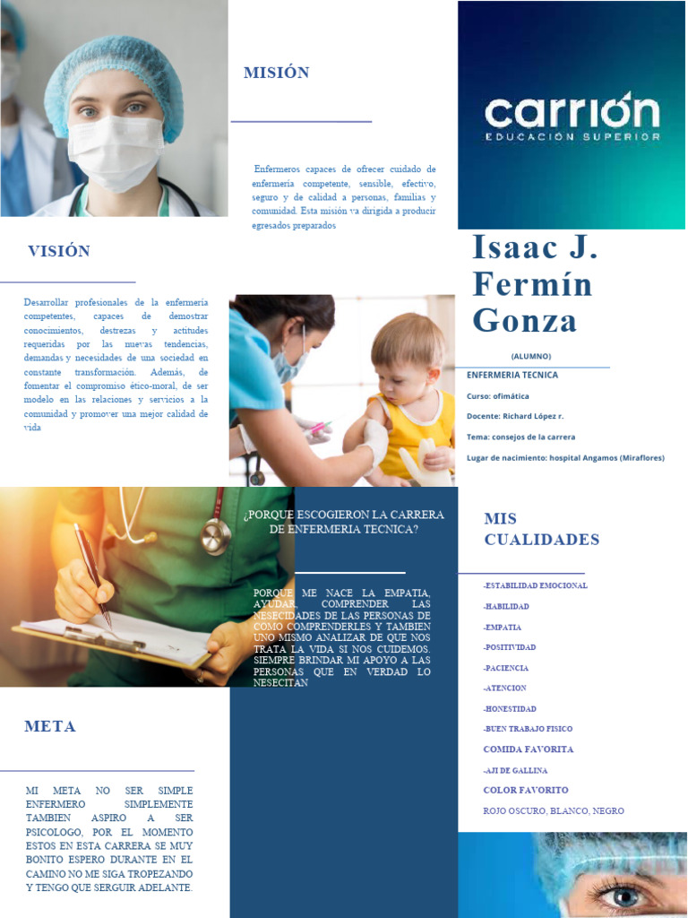 Triptico (Isaac J.fermin Gonza) | PDF | Enfermería