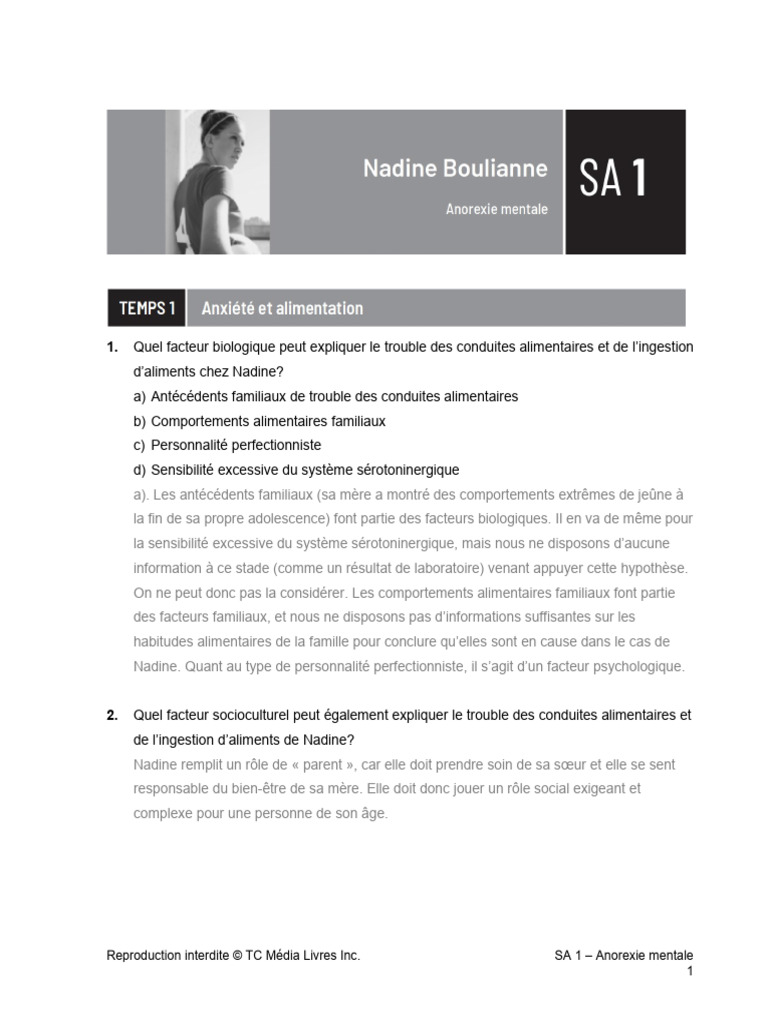 Solutionnaire Guide Etude 1694469396 | PDF | Schizophrénie | Hallucination