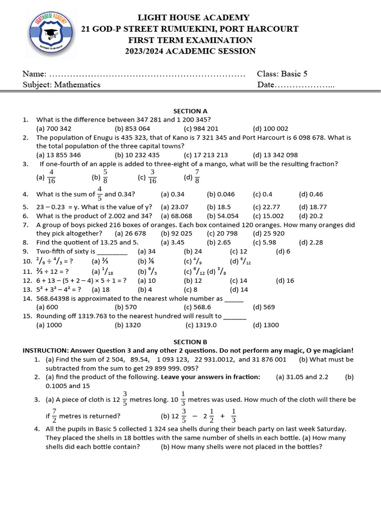 Mathematics | PDF | Numbers | Elementary Mathematics