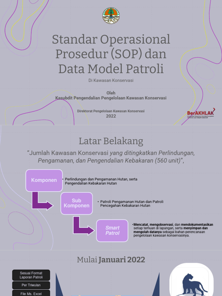 SOP dan Data Model Patroli | PDF