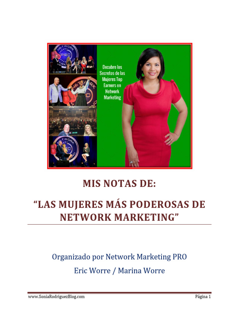 Mis Notas Las Mujeres Más Poderosas Del Network Marketing Resumen 2015 | Descargar gratis PDF ...