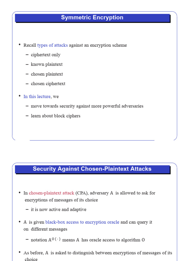 Lecture 05 | PDF | Cryptography | Computer Security
