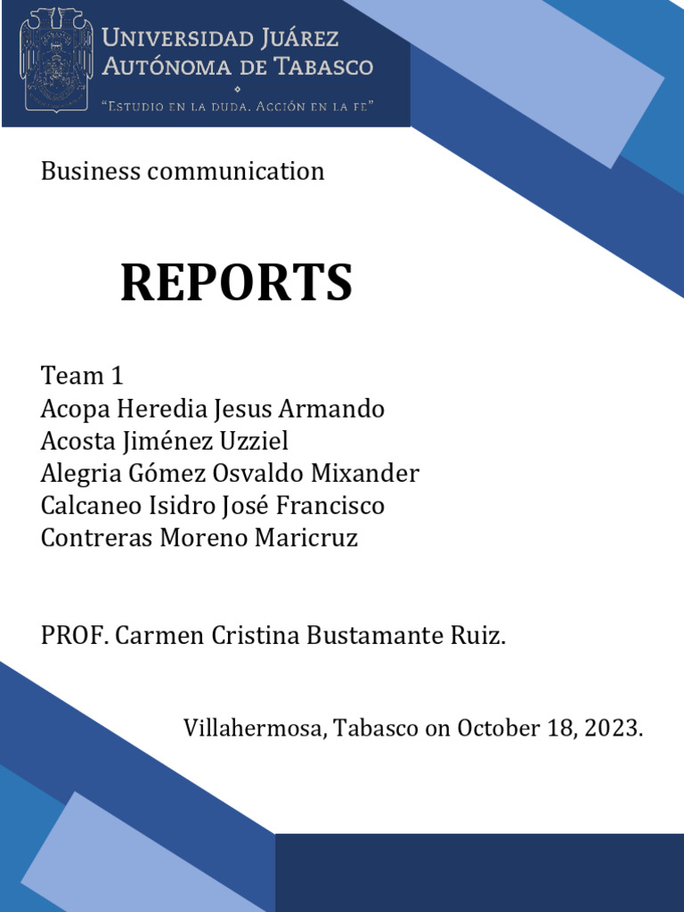 Business Communication: Report Essentials | PDF | Memorandum