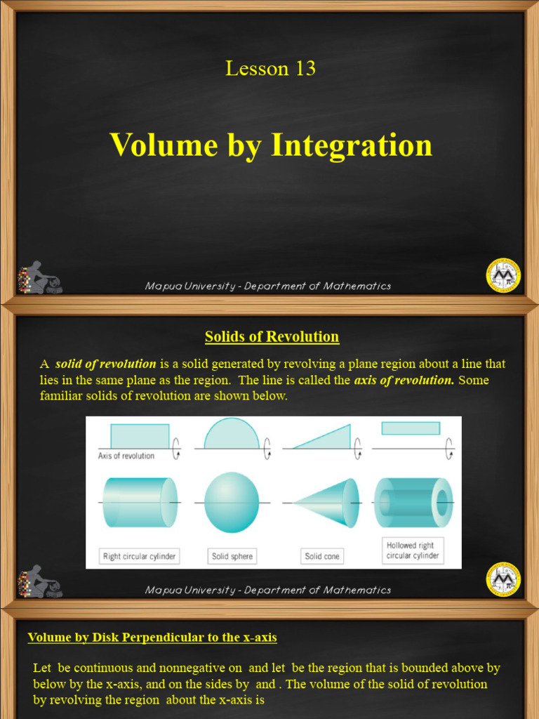 Lesson 13 Volume | PDF | Cartesian Coordinate System | Euclid