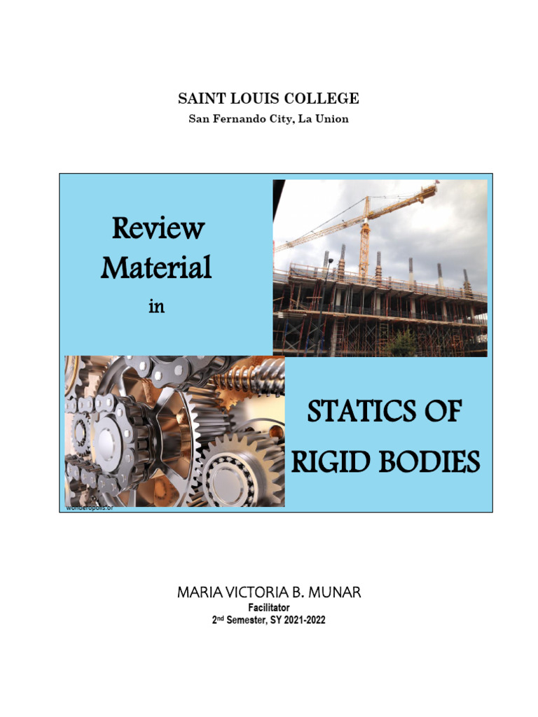 Statics of Rigid Bodies | Download Free PDF | Euclidean Vector | Force