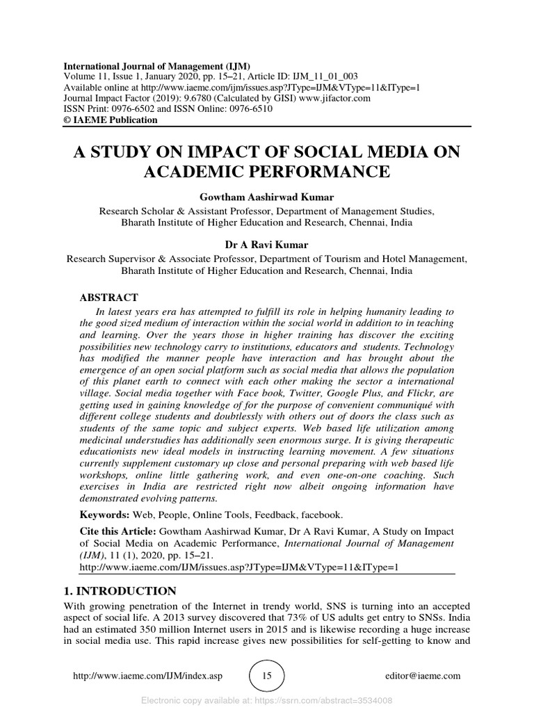 SSRN Id3534008 | PDF | Social Networking Service | Social Media