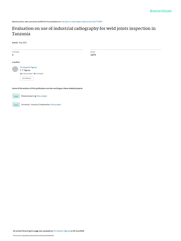 Industrial Radiography | PDF | Ionizing Radiation | Radiography