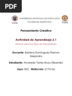 Mapa Conceptual de Los Tipos de Pensamiento | PDF | Pensamiento | Science