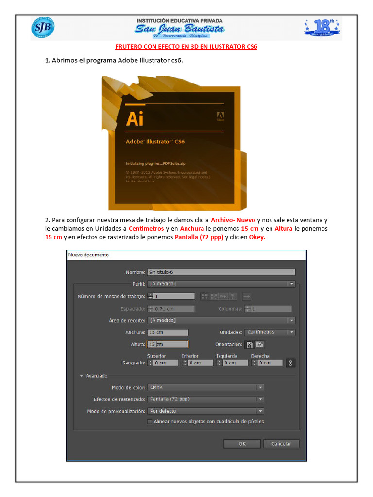 Frutero Con Efecto en 3D en Ilustrator CS6 | PDF