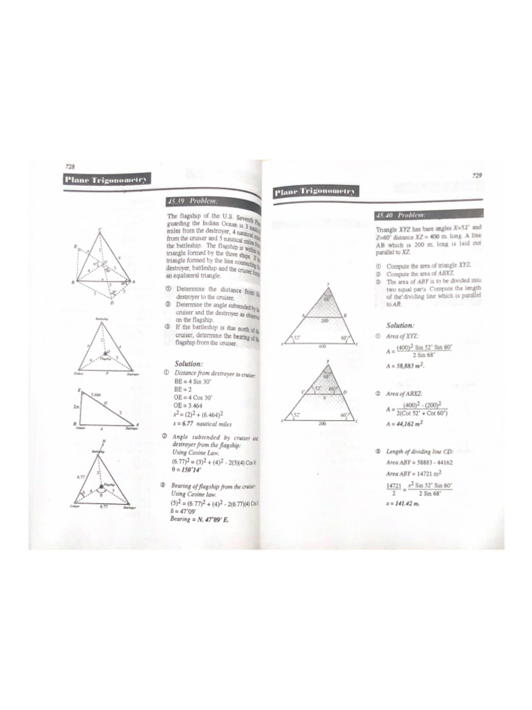 Plane Trigonometry | PDF