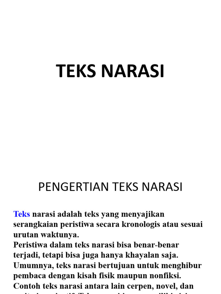 Teks Narasi | PDF