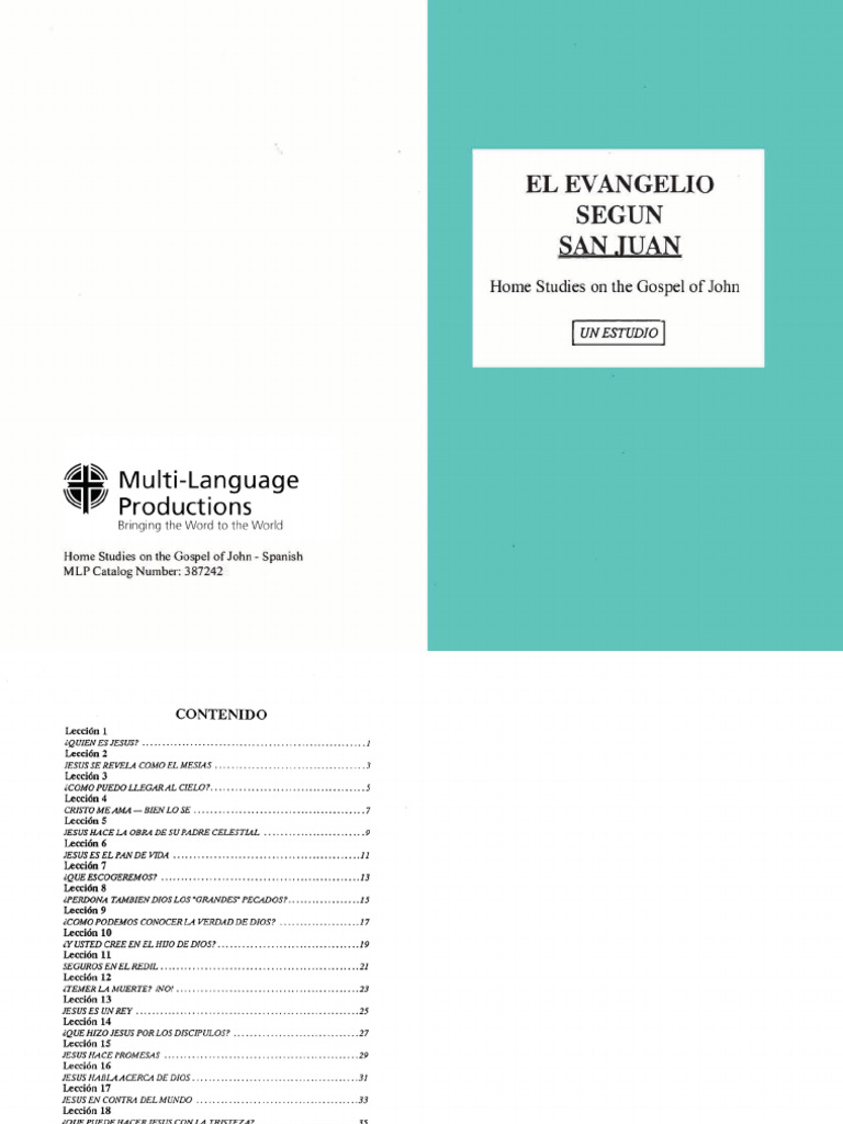 El Evangelio Segun San Juan | PDF