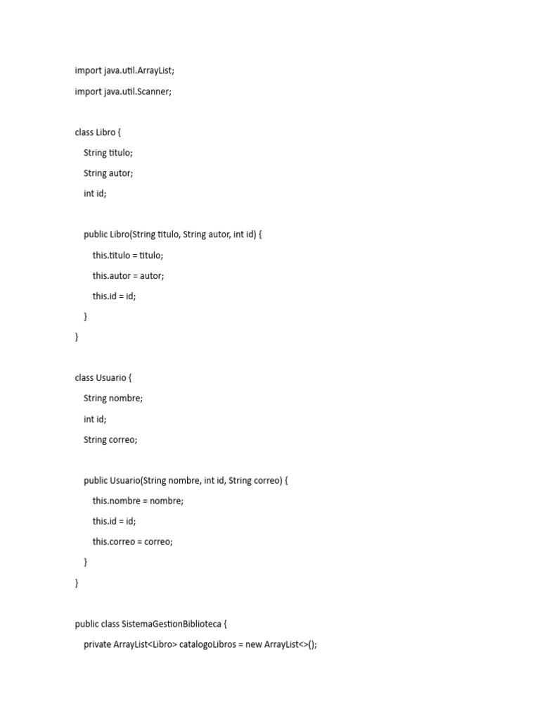 Gestion de Libros Java | PDF