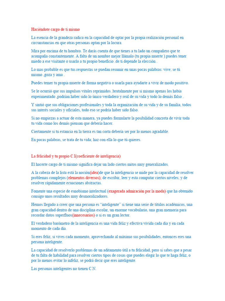 Tus Zonas Erroneas | Descargar gratis PDF | Felicidad | Inteligencia