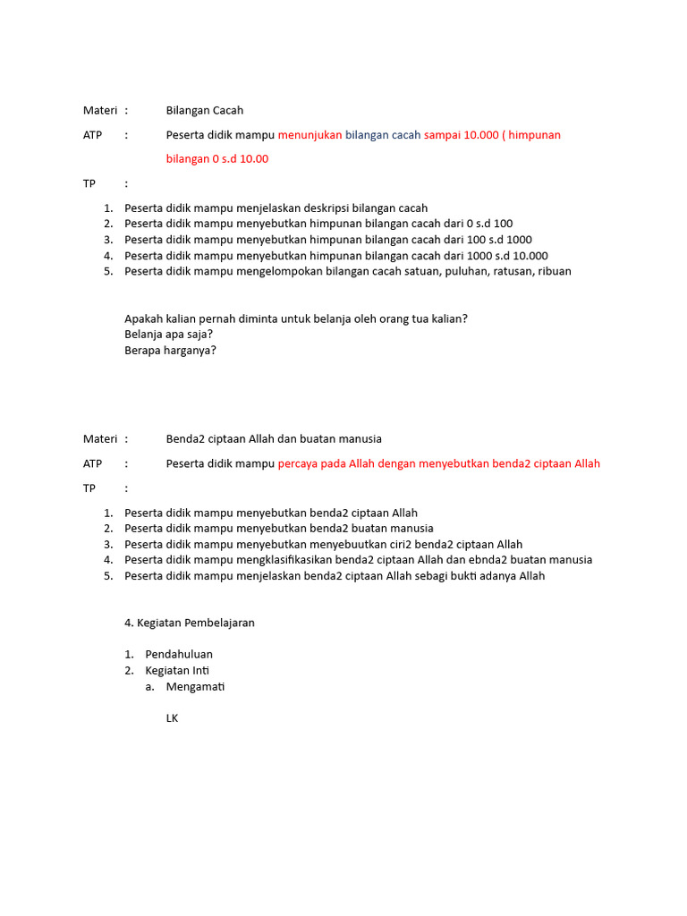 Contoh Produk Modul | PDF